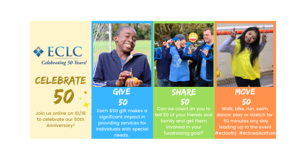 ECLC Foundation Virtual Walkathon celebrating our 50th Anniversary